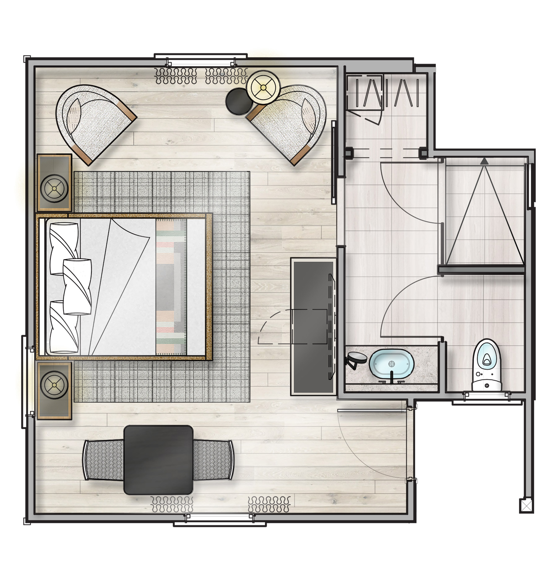 Guestroom | Rooms & Suites | MacArthur Place Hotel & Spa